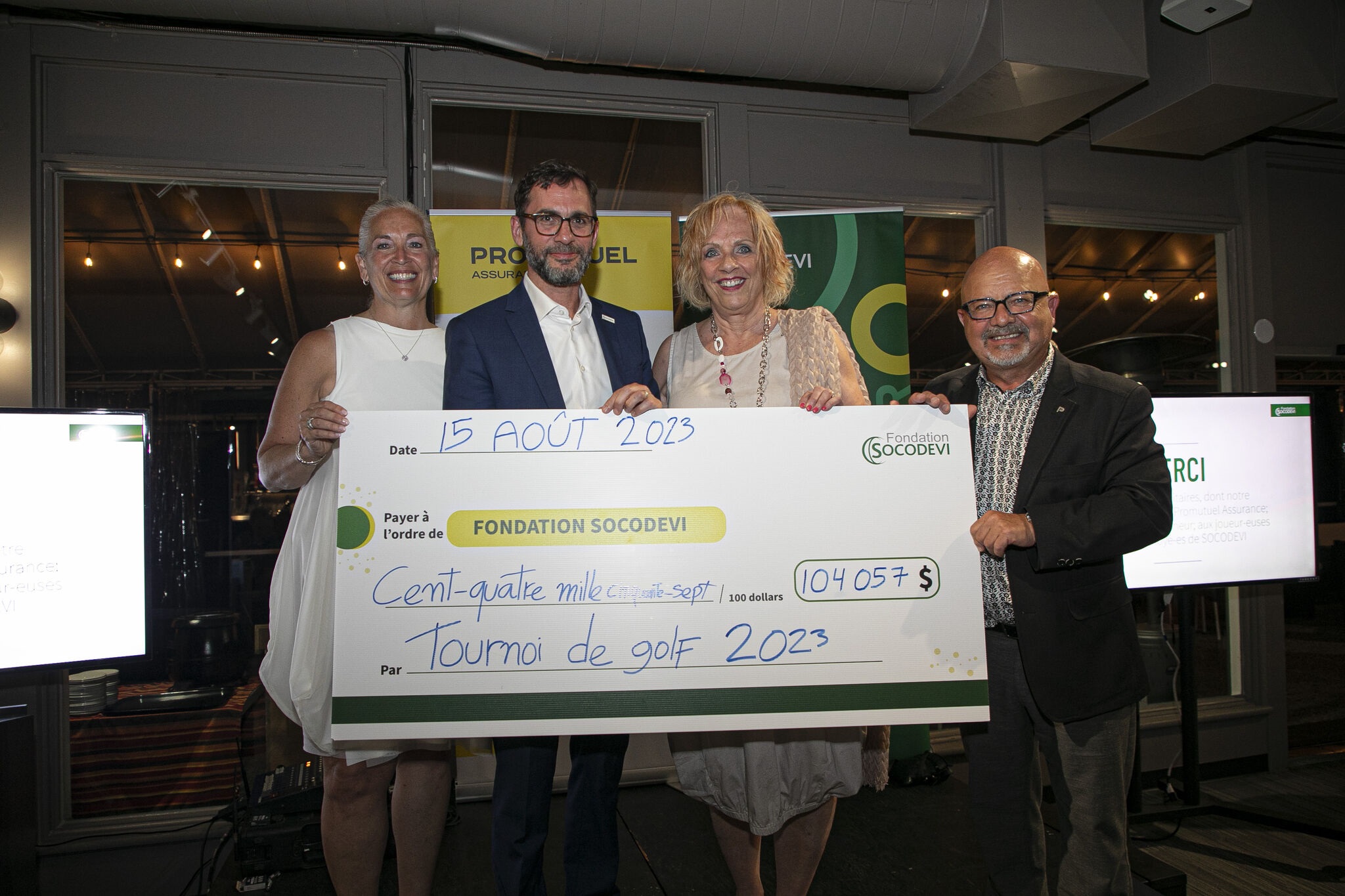 104 057 $ amassé pour la fondation SOCODEVI | Promutuel Assurance